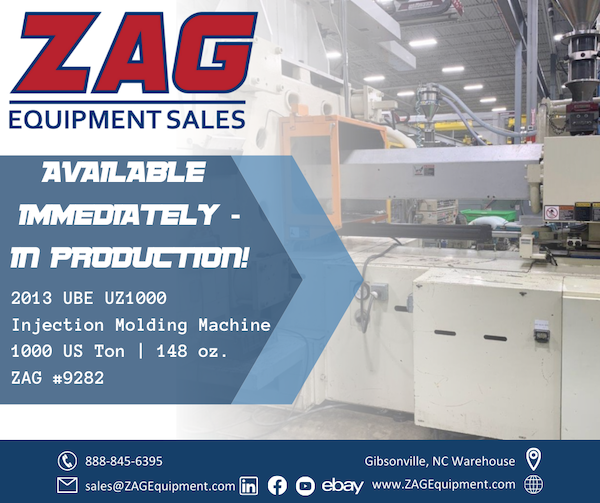 UBE Injection Molding Machine | Zag Equipment Sales